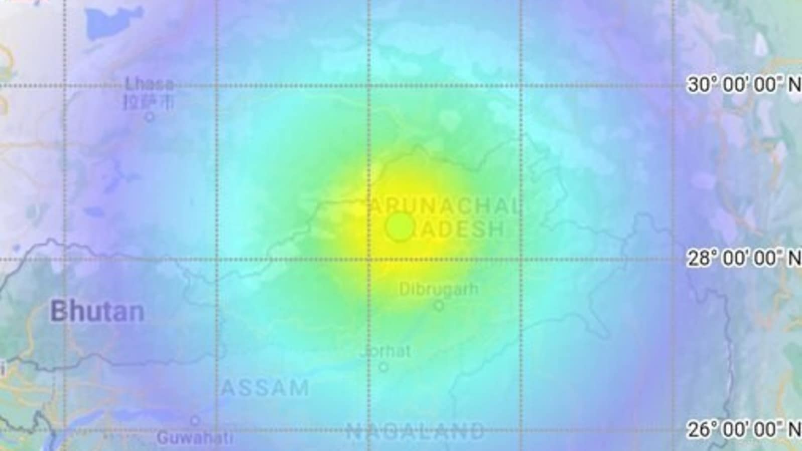 5.7-magnitude earthquake hits West Siang in Arunachal Pradesh | Latest ...