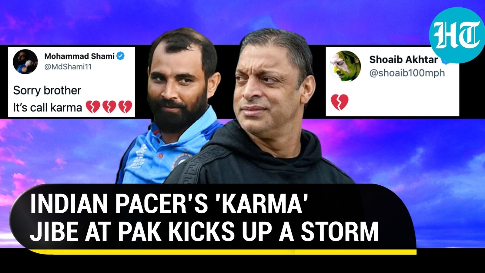 India trends 'Karma' after Shami's epic jibe at Pak, Shoaib Akhtar over ...