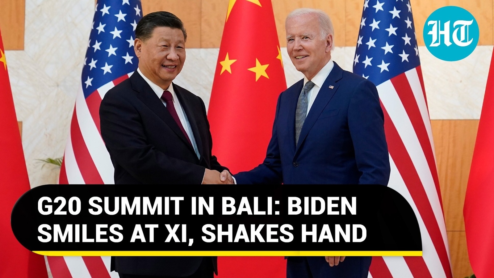 Biden puts arm around Xi and smiles; U.S, China historic meet in Bali ...