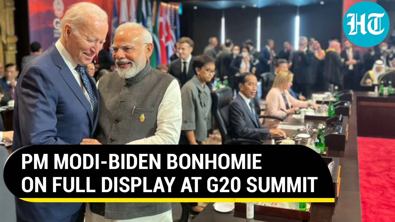 PM Modi & Joe Biden share a warm hug as G20 summit begins in Indonesia ...