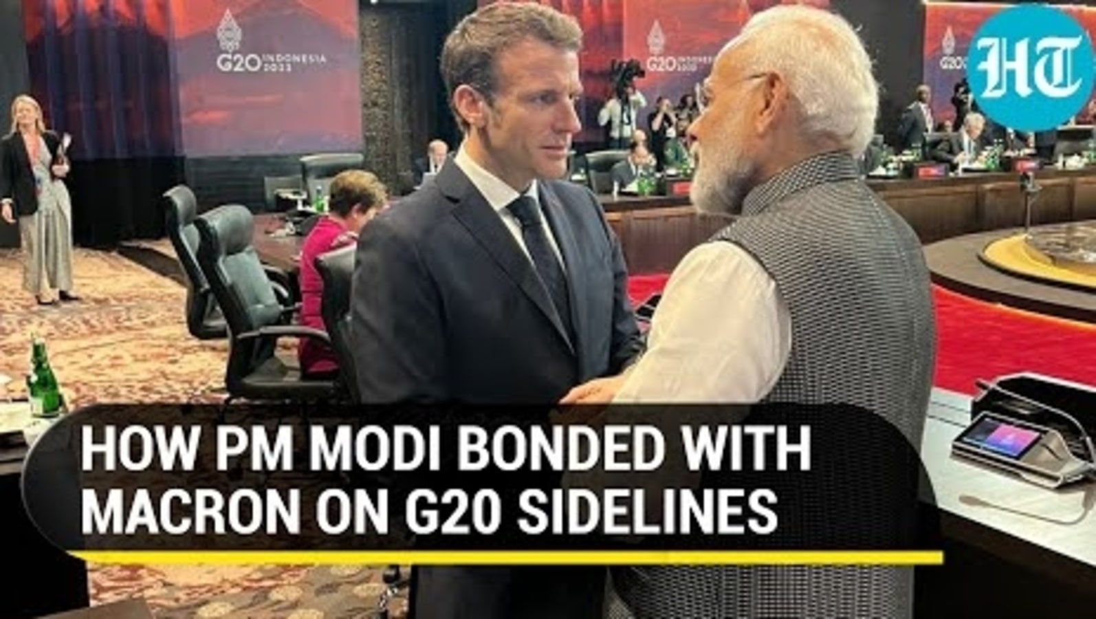 Macron-Modi bonhomie on display at G20; India-France discuss bilateral ...