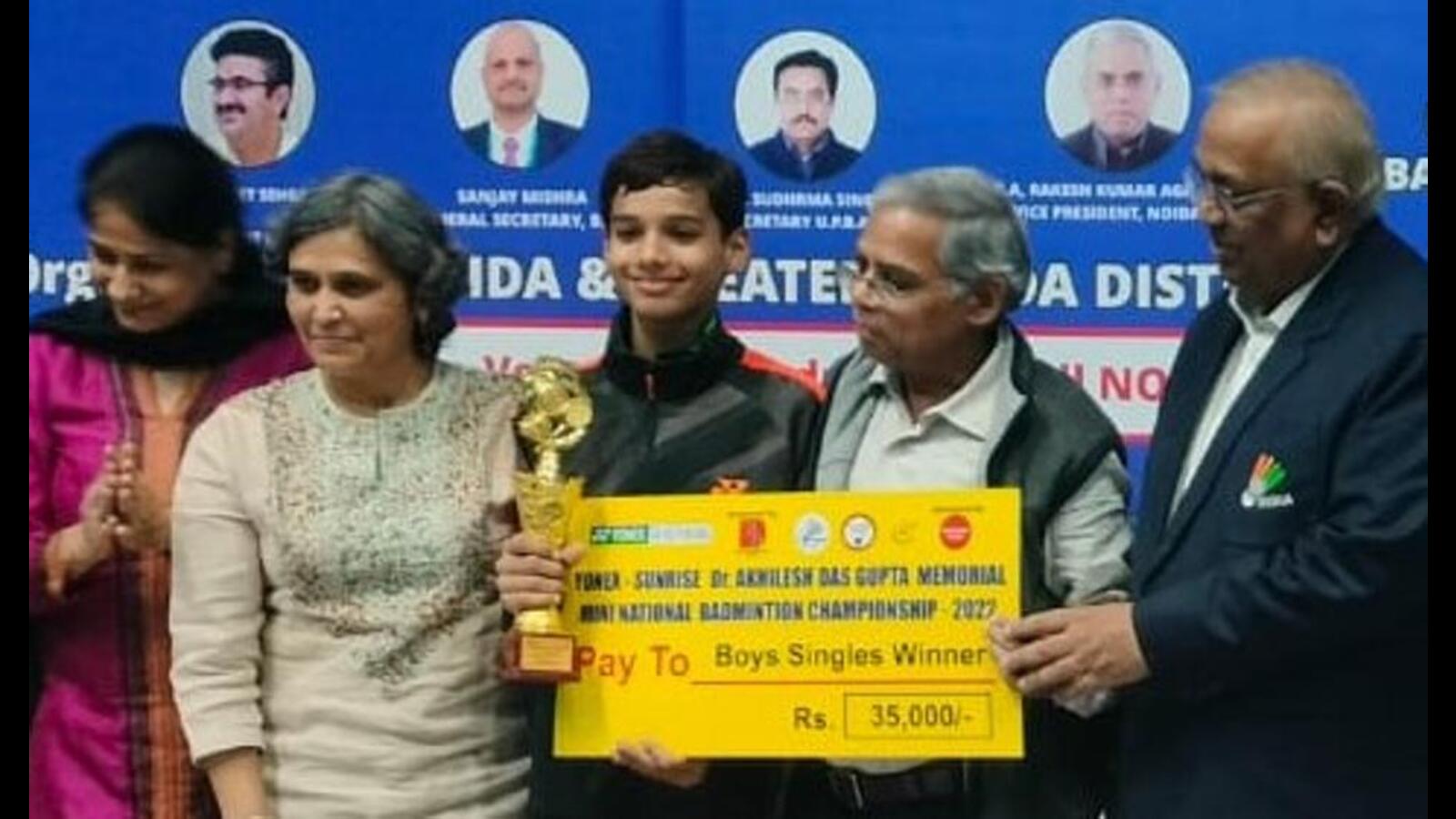 Ayodhya lad wins maiden U-11 national badminton title | Hindustan Times