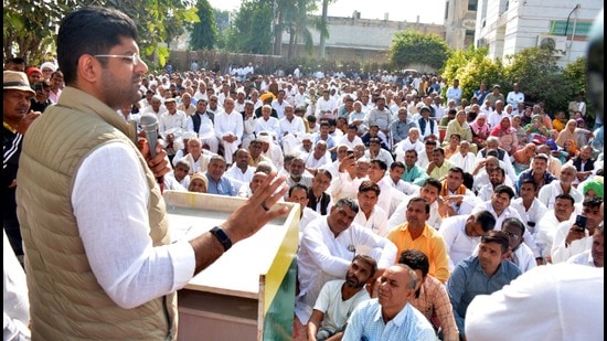 Haryana deputy CM Dushyant urges JJP workers to make party’s rally on ...