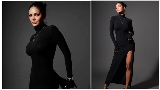 Esha Gupta raises hotness quotient in embellished plunging neckline ...