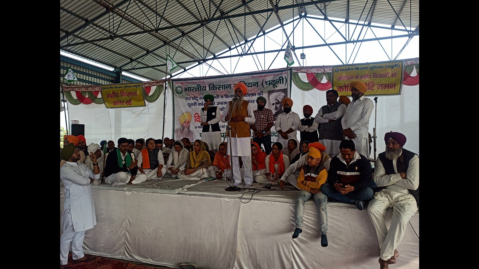Charuni calls for unity among farmers at rally in Ambala Cantonment ...