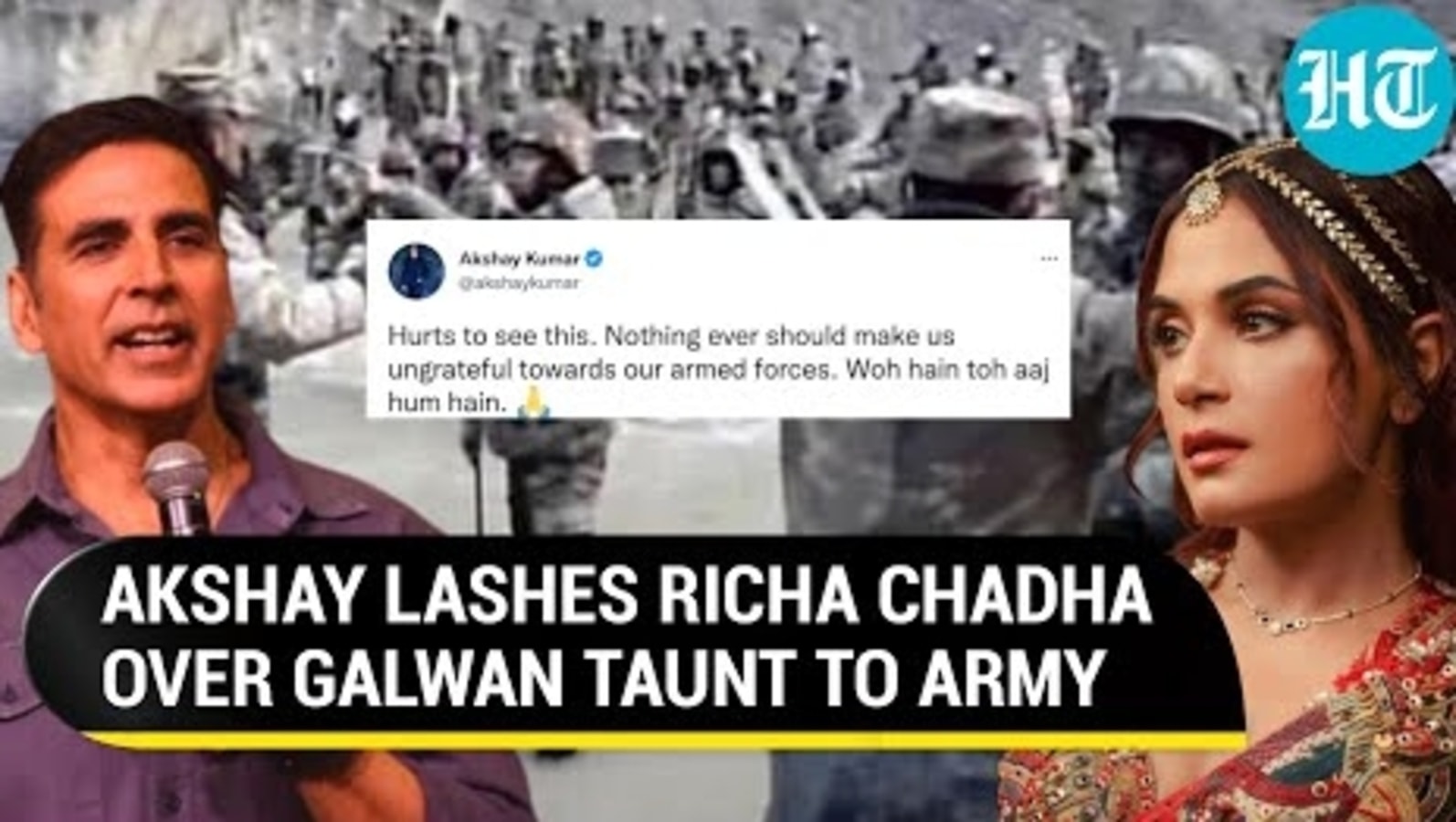 Akshay Kumar attacks Richa Chadha over Galwan 'insult' to Army ...