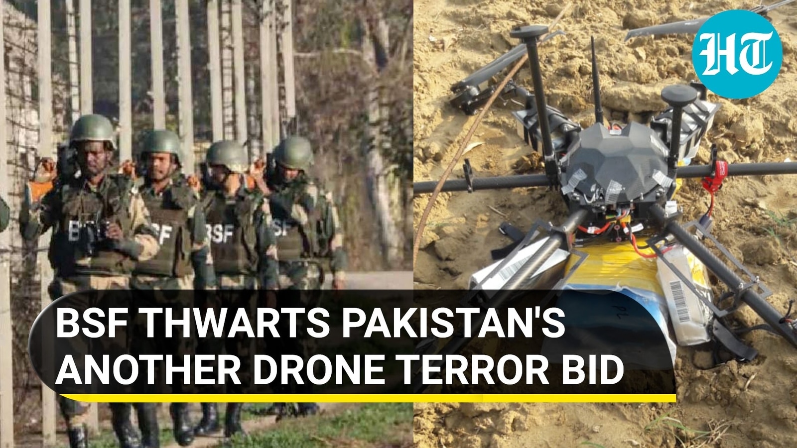 Pakistan Sends Another Terror Drone Into India Shot Down By Bsf In