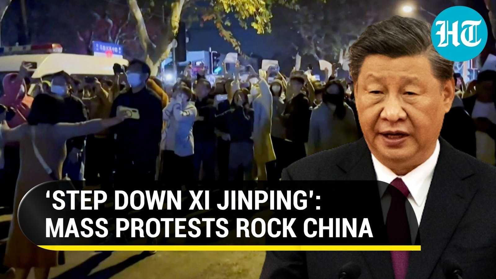 Shanghai: Chinese yell ‘down with Xi Jinping’; Outcry against Zero ...