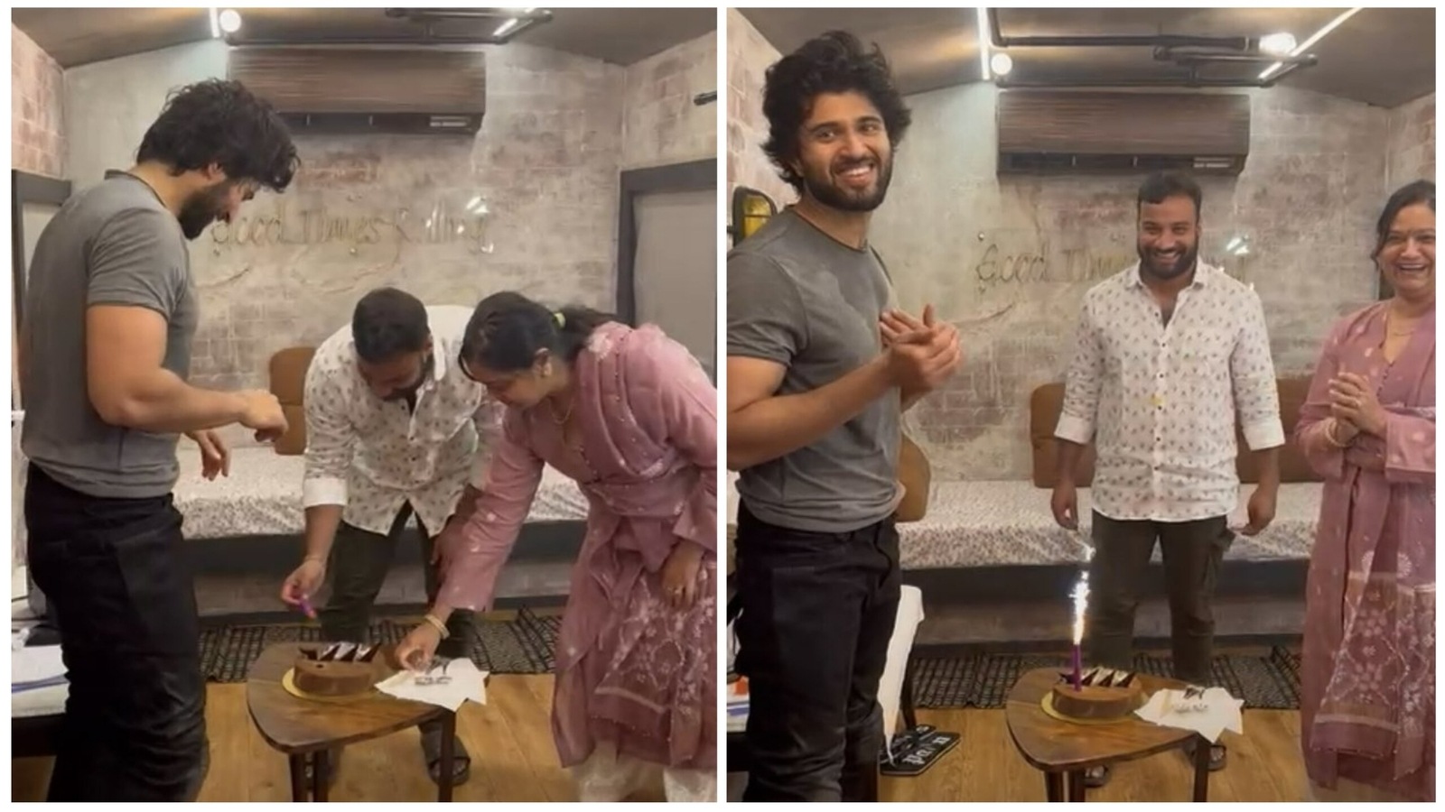 Vijay Deverakonda celebrates bodyguard’s birthday, fans call him ‘man ...