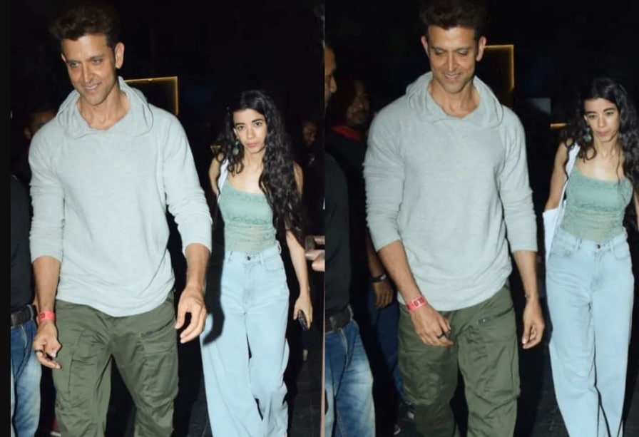 Hrithik Roshan, Saba Azad hug her ex-boyfriend Imaad Shah as they meet ...