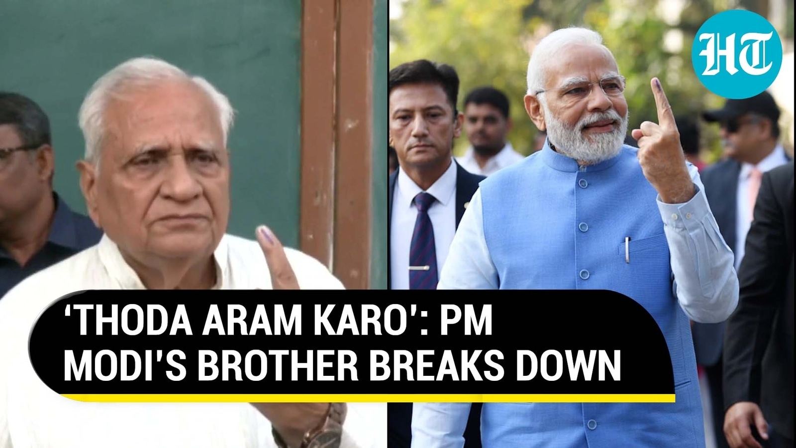 Modi’s brother gets emotional, wants PM to rest for a bit amid Gujarat ...