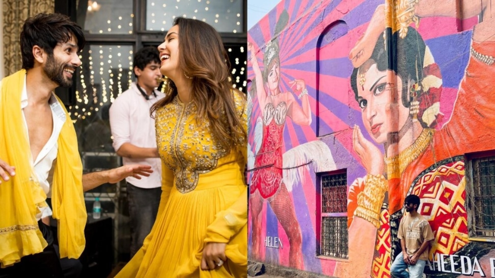 Shahid Kapoor turns model for Mira Rajput, poses near Helen and Waheeda ...