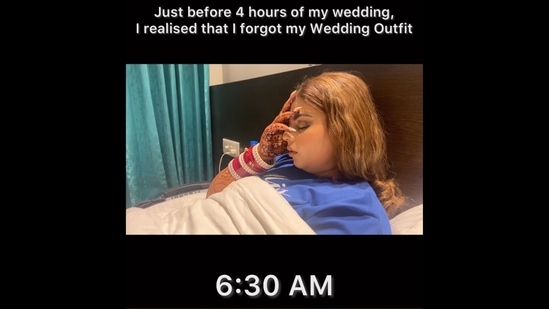 Bride forgets to carry her wedding outfit, realises hours before phere ...