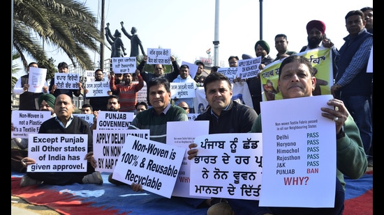 Ludhiana: Technical textiles’ body protests against ban on non-woven ...