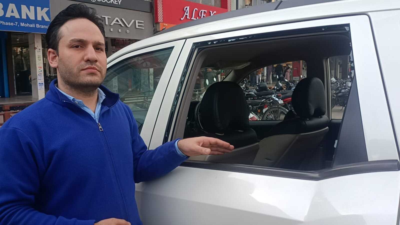 Window glass smashed, ₹26 lakh stolen from car parked at Mohali’s Phase ...