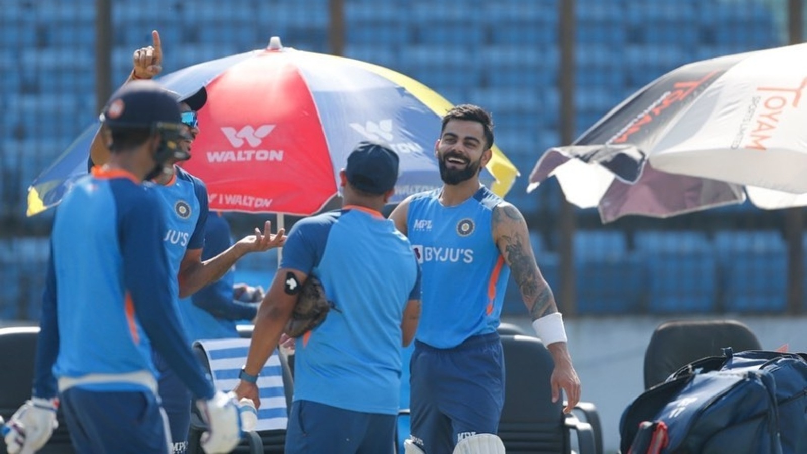 'Onto the whites,' says Virat Kohli as India hit the nets ahead of ...