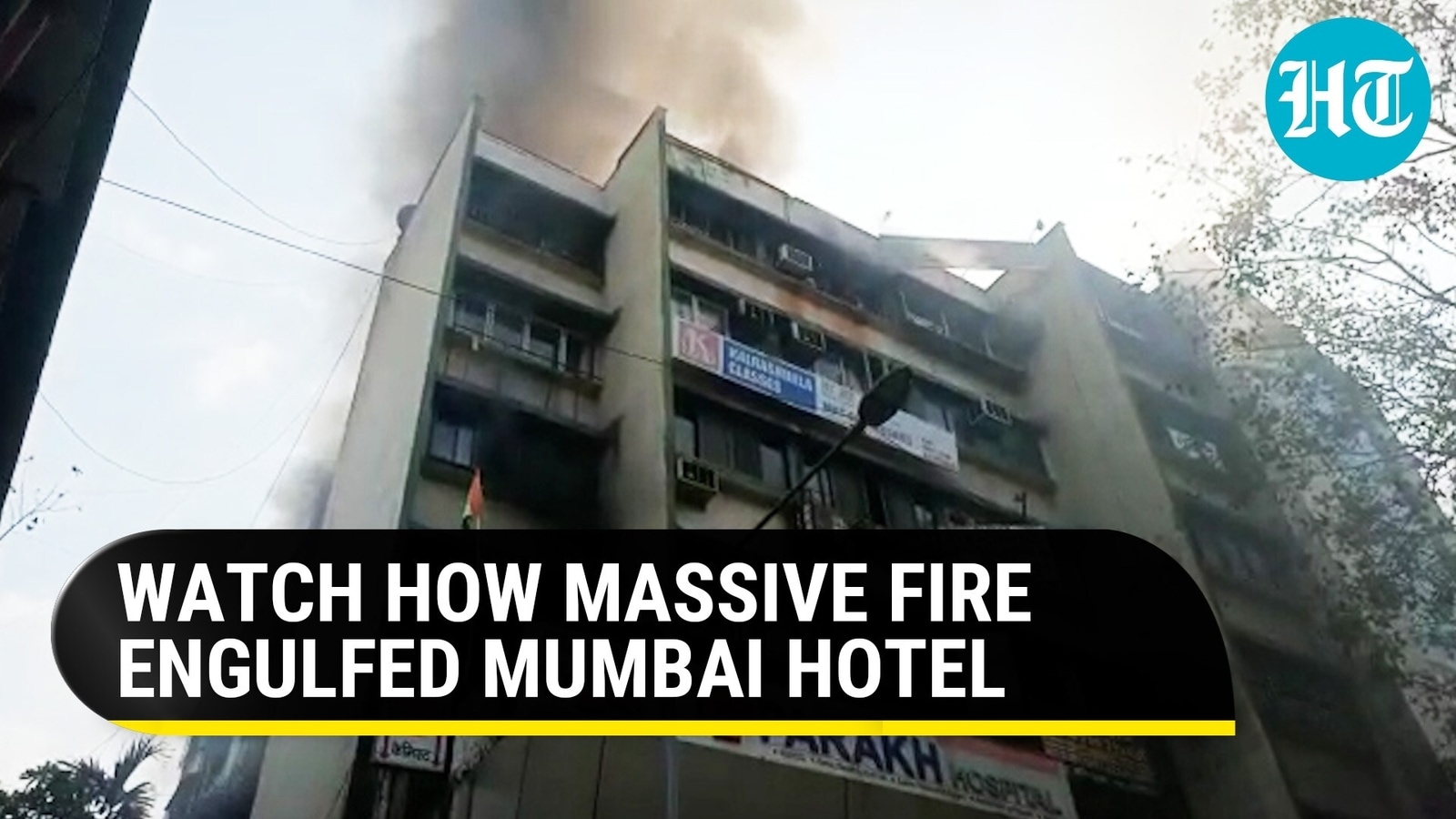 Mumbai Fire: Panic grips as smoke fills Parakh hospital; Four cops ...