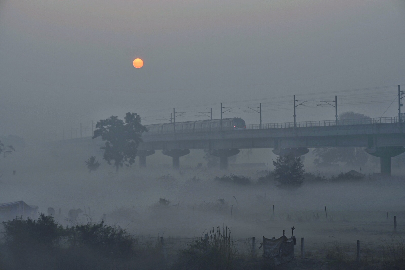 Winter Fog pics: ಮೈ ಕೊರೆಯುವ ಚಳಿಗೆ ಉತ್ತರ ಭಾರತ ತತ್ತರ; ಭಾರೀ ಮಂಜಿನ ...