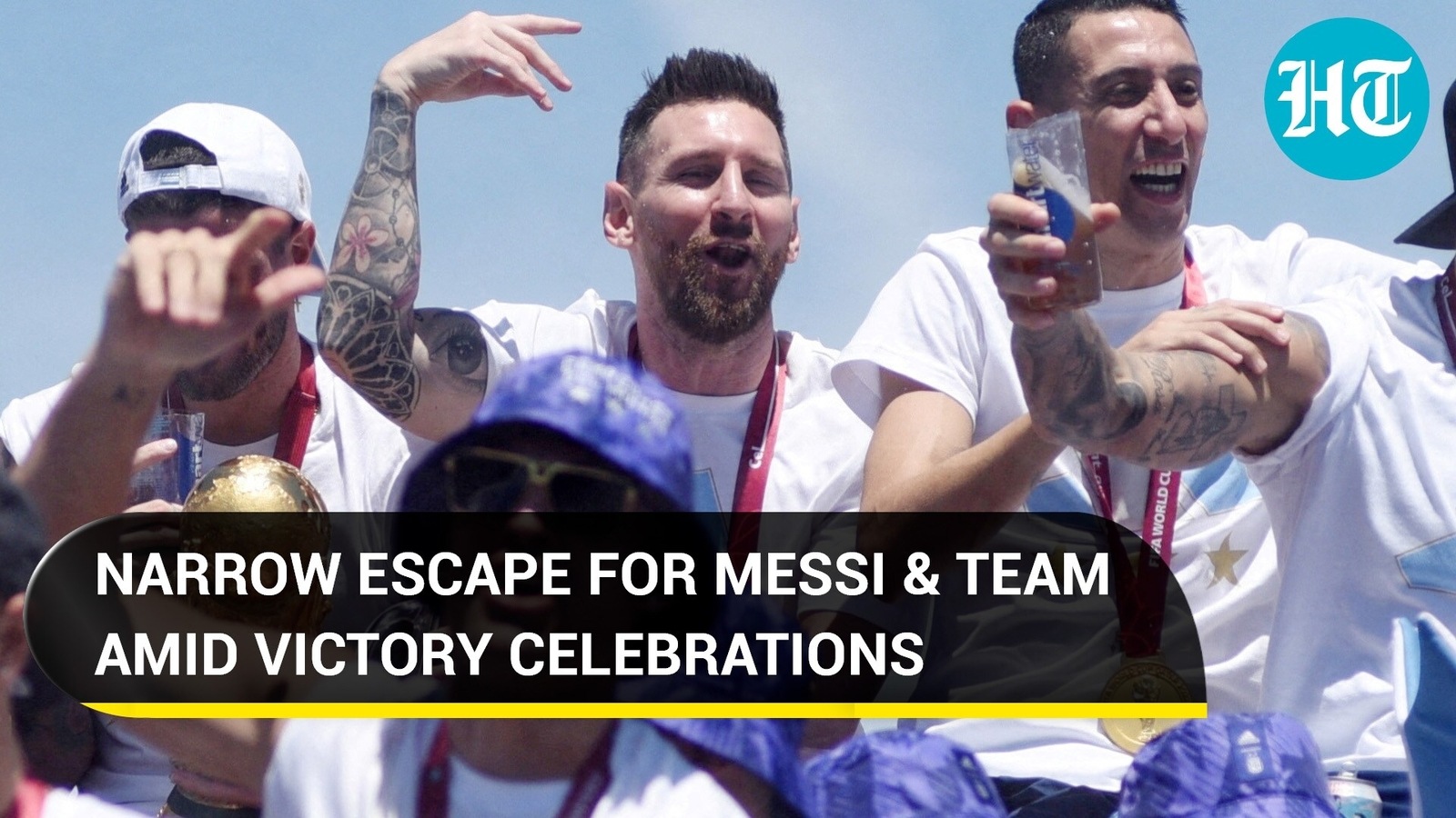 Messi & Co. airlifted in Argentina after being nearly hit by wire ...