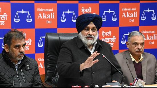 Mann should resign if he has best interests of Punjab at heart: Sukhbir | Hindustan Times