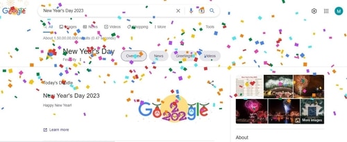 Nothing much to see here: Just a Google Doodle New Year's wish | World News
