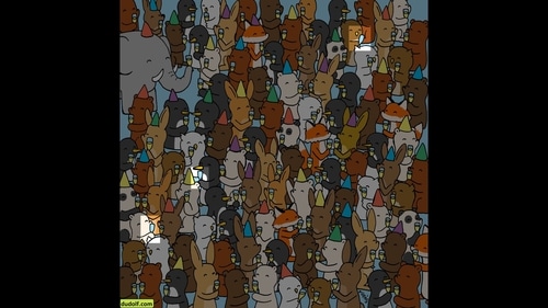 Can you spot three empty glasses in this viral new year-themed brain ...