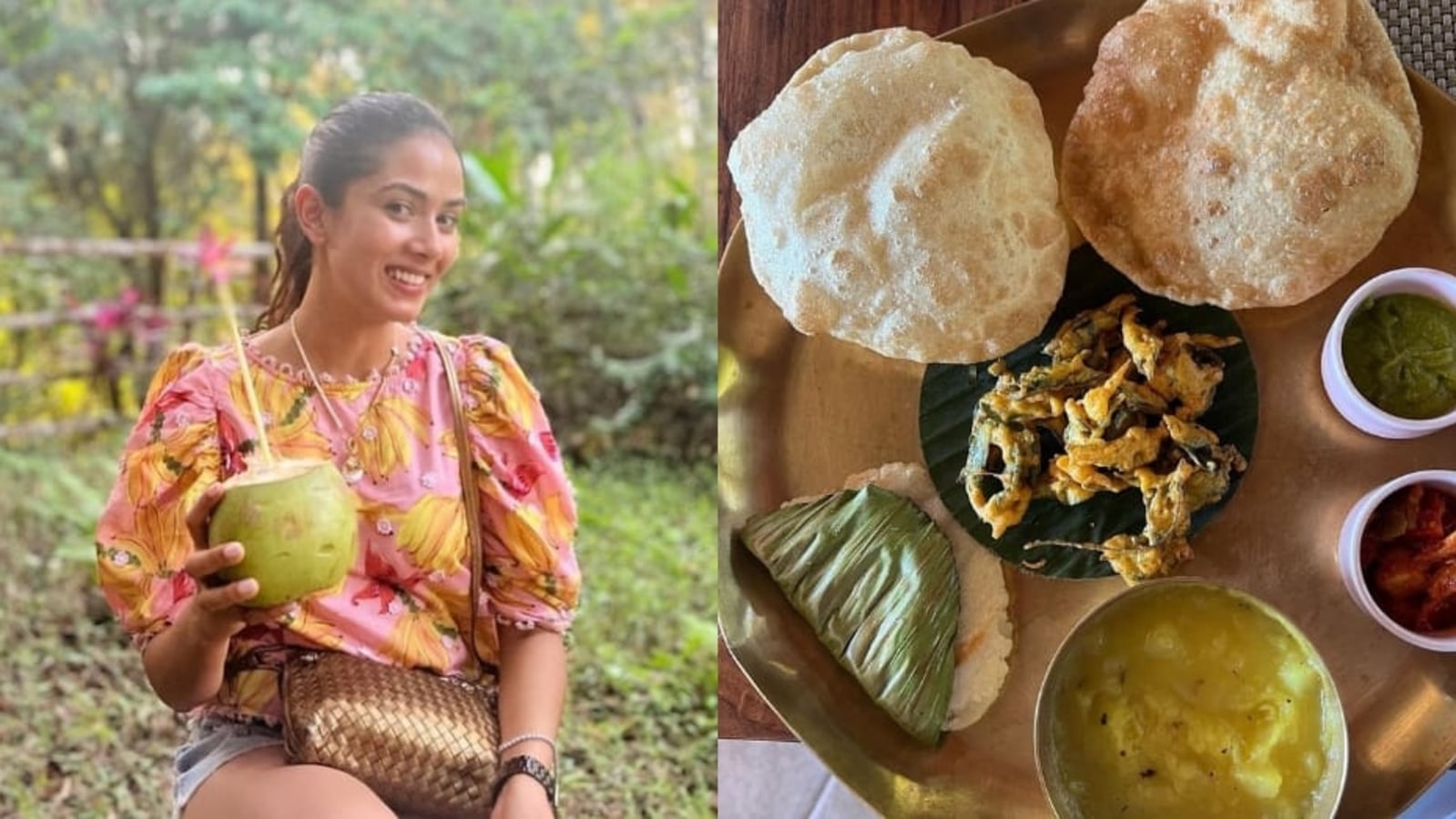 Mira Rajput jumps into pool, feasts on Konkan thali on Goa holiday with ...