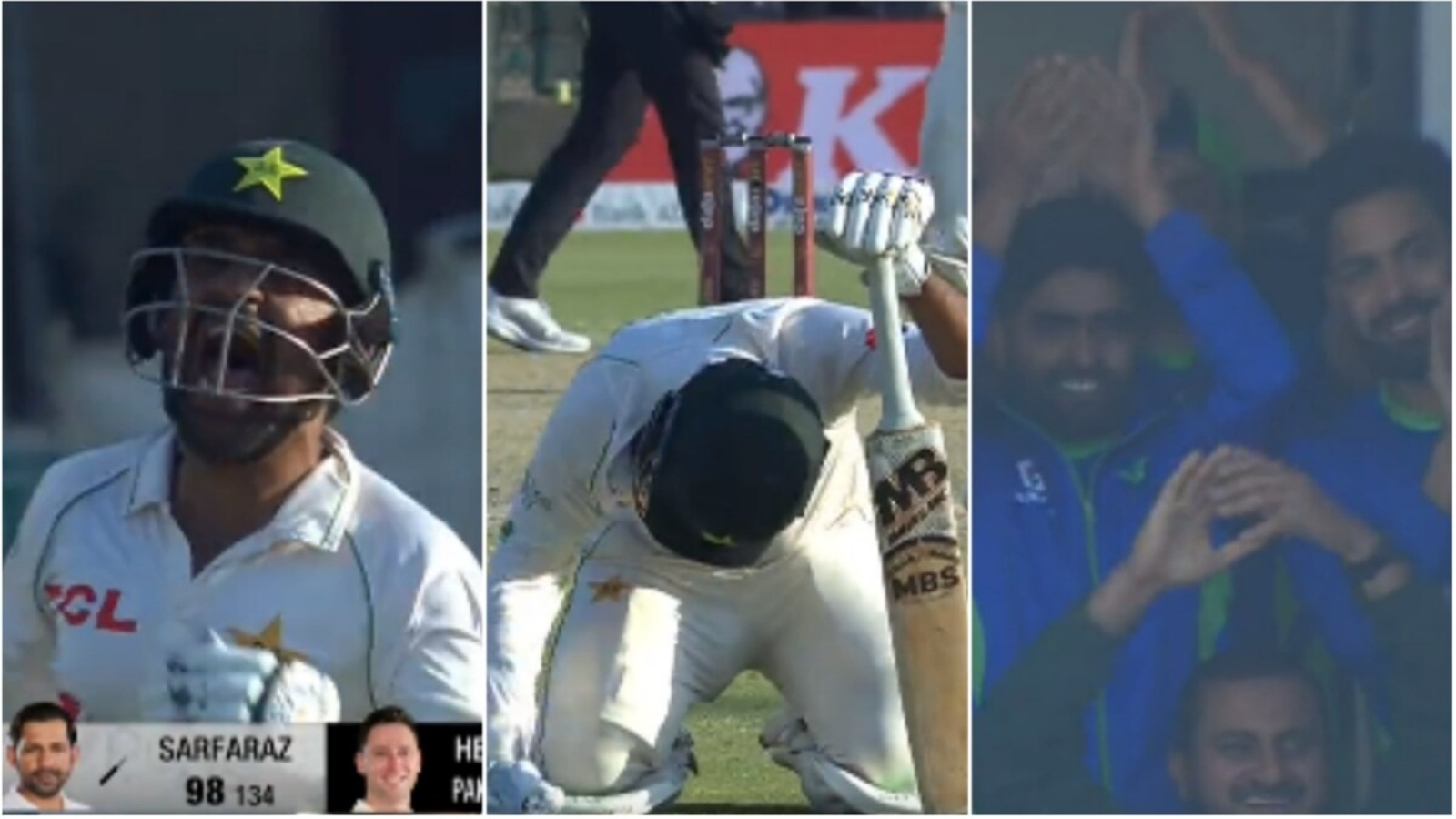 Watch: Sarfaraz Ahmed's emotional celebration after incredible century ...