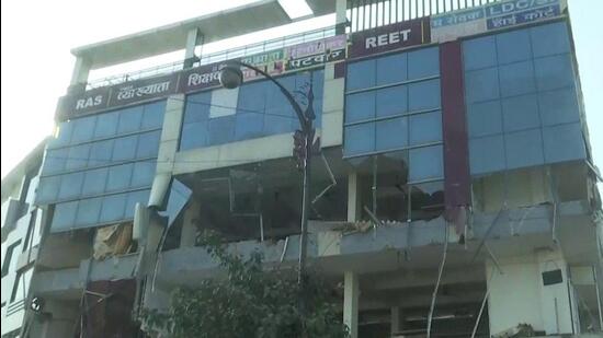 Rajasthan paper leak case: Illegal coaching centre demolished by JDA authorities - Hindustan Times