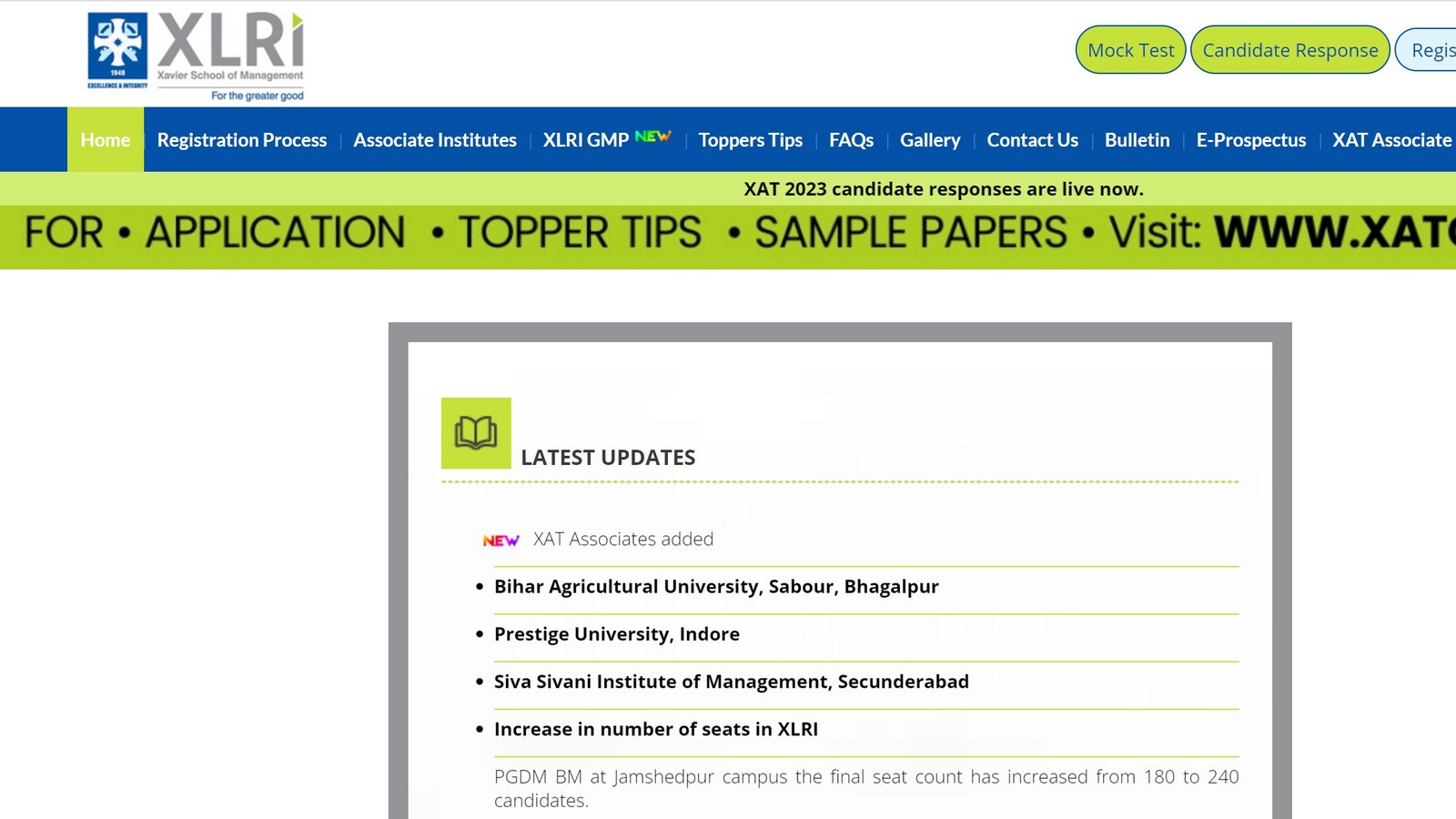 XAT Exam 2023 Response Sheet Released At Xatonline in Get Link Here 