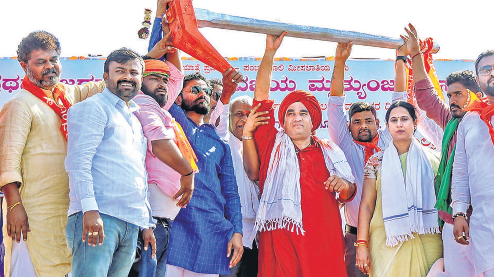 Panchamasalis stage stir outside CM’s house over quota demand ...