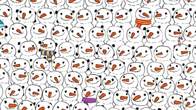 Can you find a panda hidden among snowmen in this viral brain teaser ...