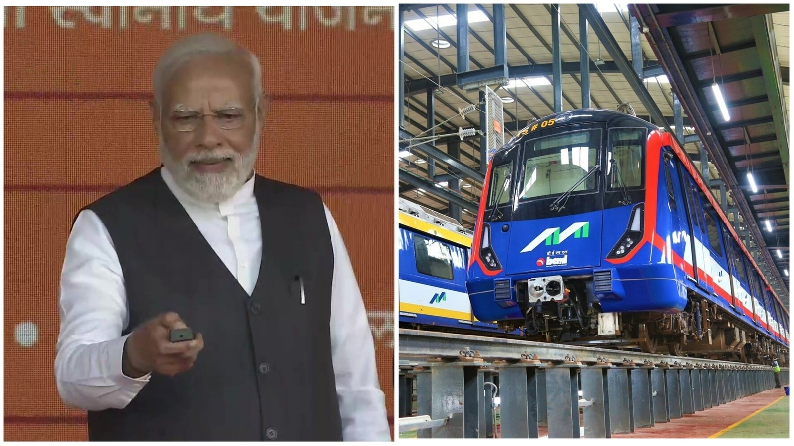 PM Modi inaugurates 2 new metro lines in Mumbai; corridor stretches ...