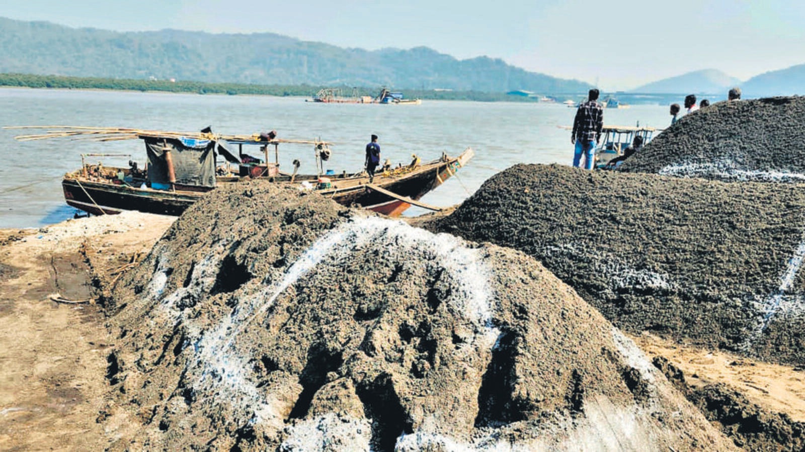 Crackdown on sand dredging: 2 barges, 2 suction pumps destroyed in ...