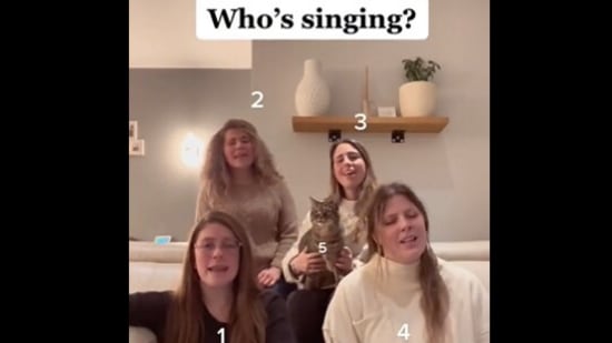 Only one woman is singing in this viral video. Can you identify the ...