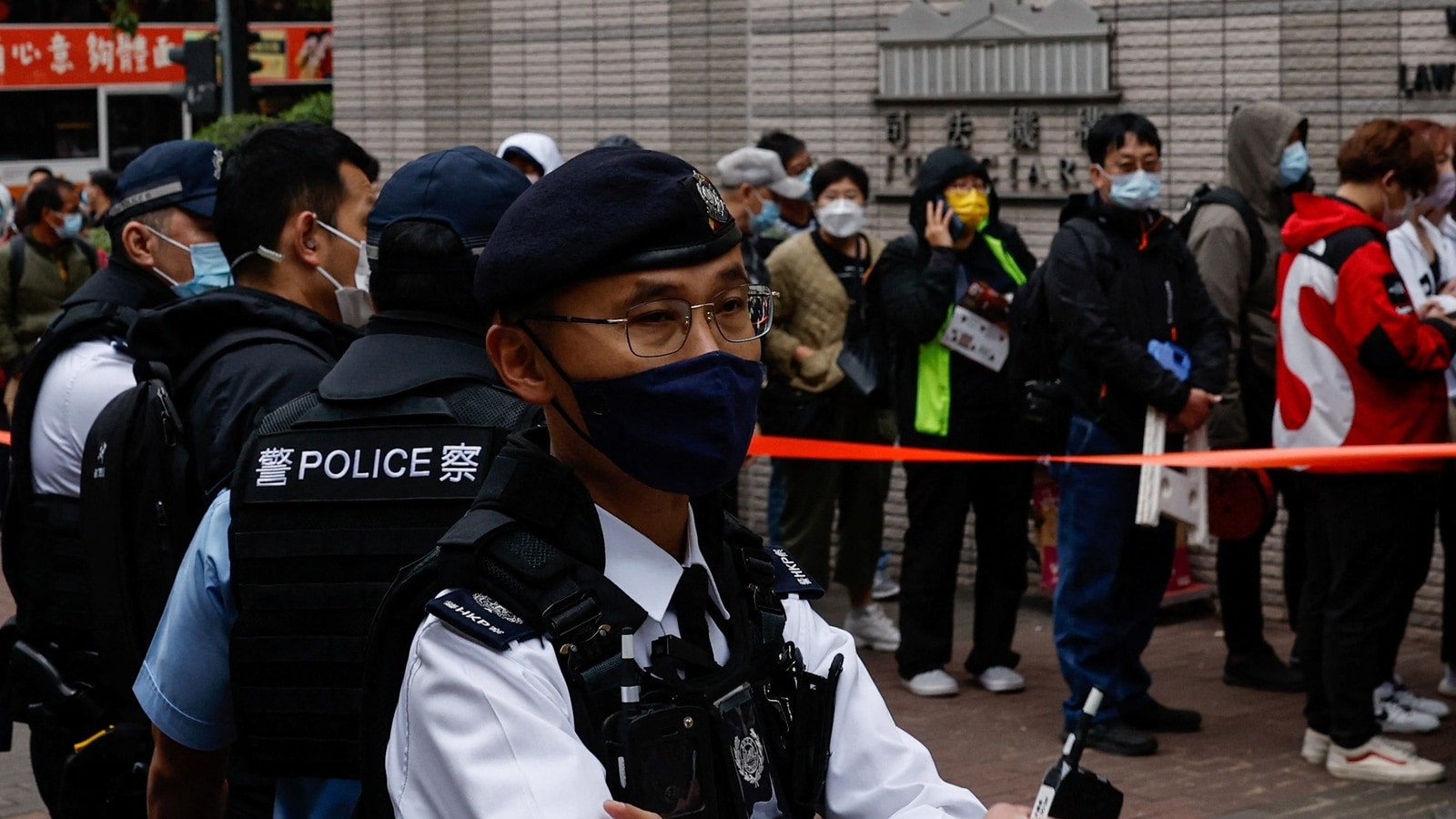 Protests outside court as Hong Kong's biggest-ever security trial ...