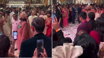 Brothers Mukesh and Anil Ambani walk groom Anant for his wedding with ...