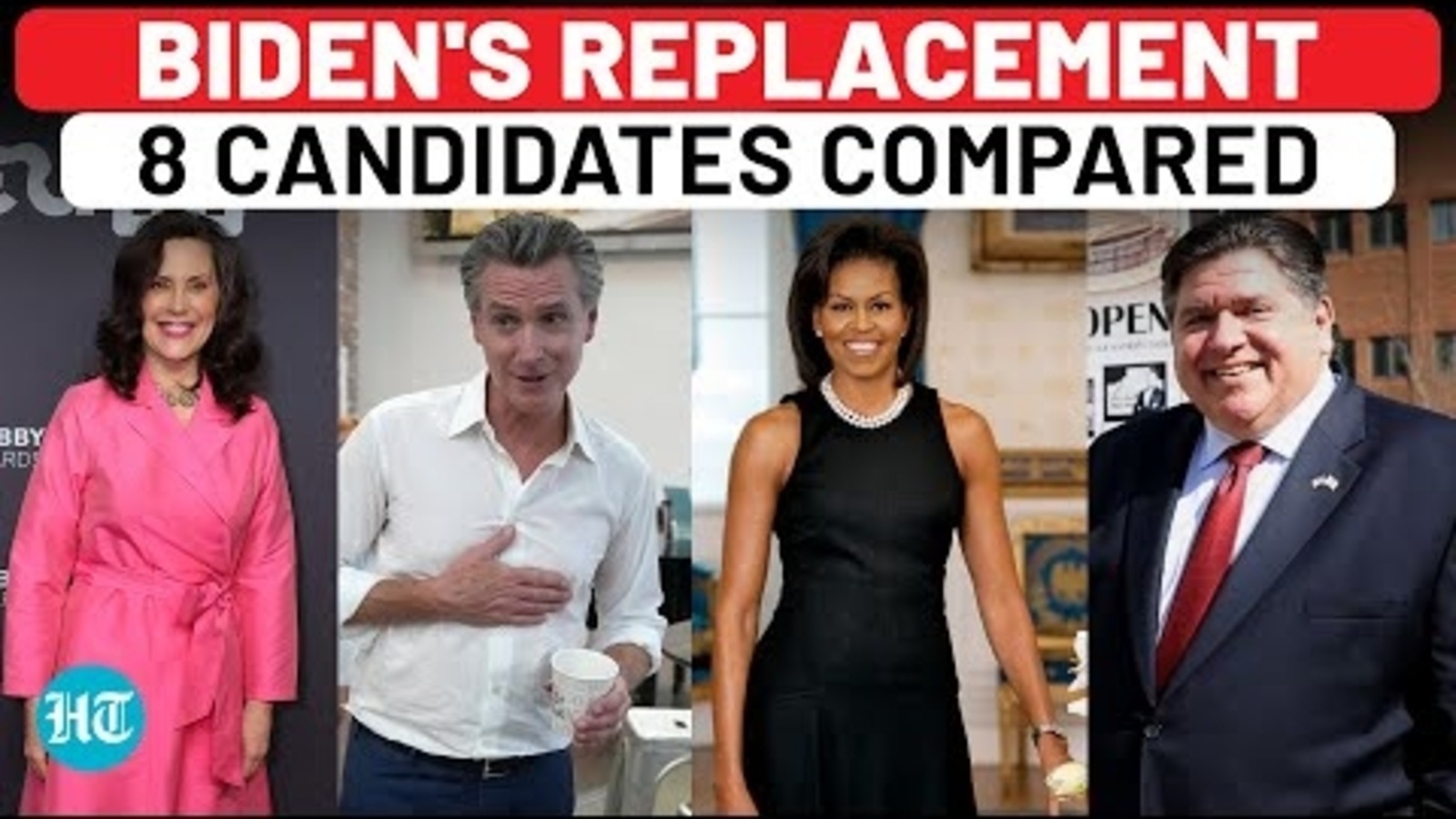 Biden's 8 Replacement Candidates Compared: Michelle Obama, Whitmer ...