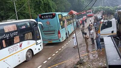 Mangaluru-Bengaluru traffic disrupted by heavy rainfall | India News