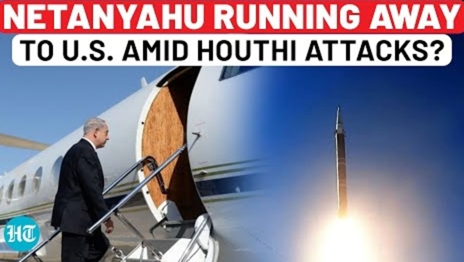 Netanyahu 'Fleeing' To USA As Houthis Fire Missiles At Israel, Appoints ... Netanyahu 'Fleeing' To USA As Houthis Fire Missiles At Israel, Appoints ...