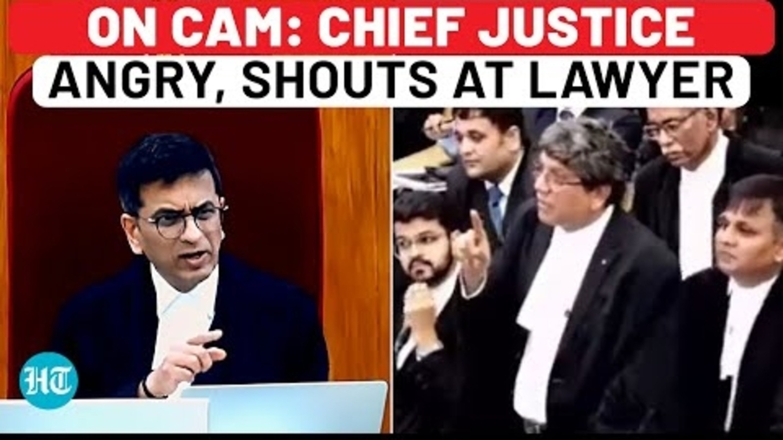 On Camera: CJI Chandrachud Angry At Lawyer, Calls Security During SC ...