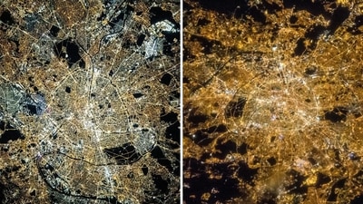 ‘City of Lights’ Paris dazzles in photos taken from space as Olympics ...