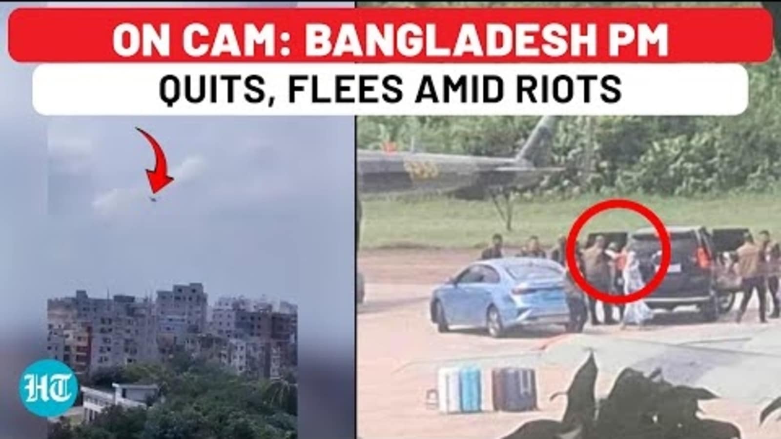 Bangladesh: Sheikh Hasina Escapes In Helicopter After Resigning As ...