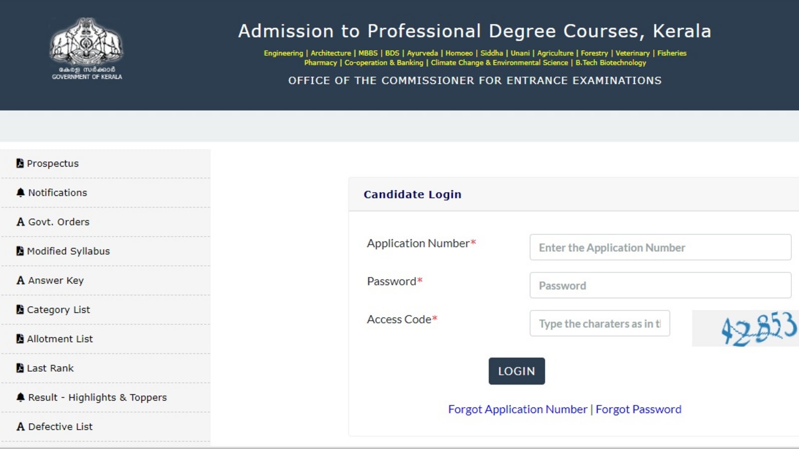 KEAM 2024 Provisional Phase 1 Allotment list released at cee.kerala.gov.in, direct link to ...