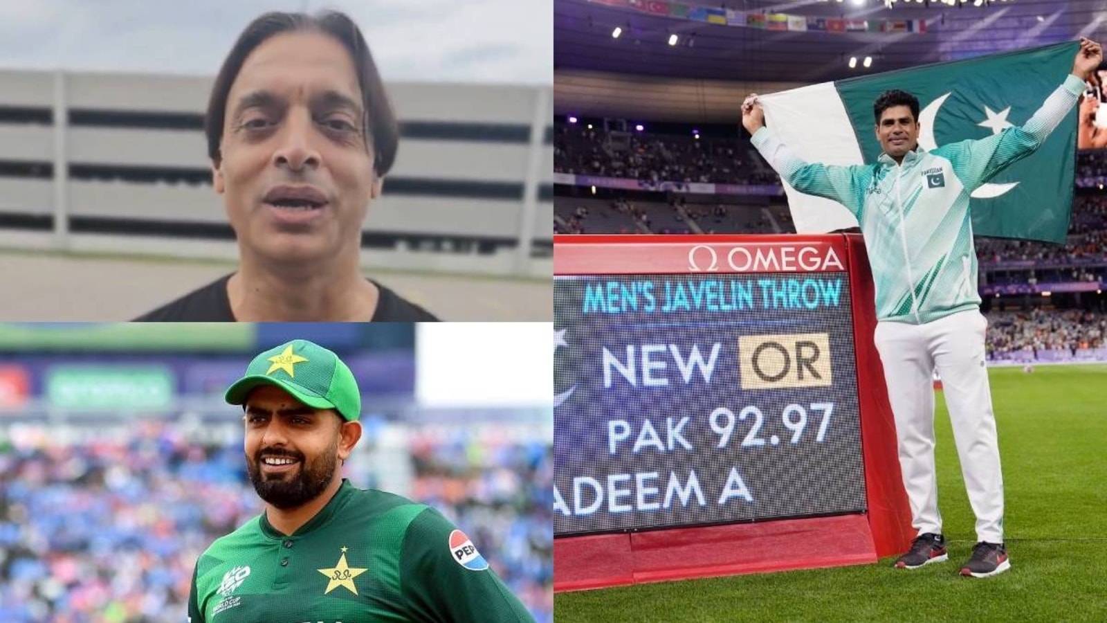 Shoaib Akhtar, Babar Azam, can't keep calm as Arshad Nadeem wins ...