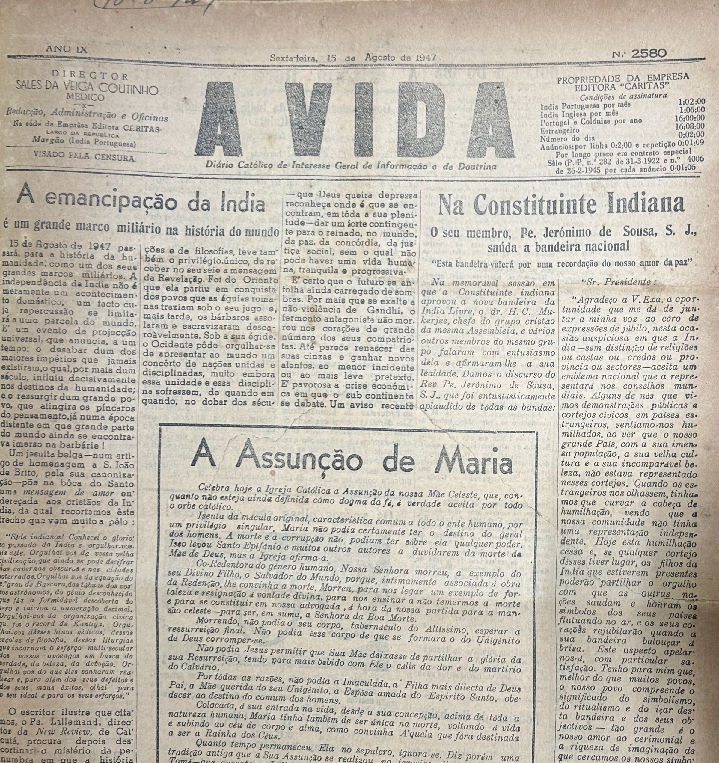 Nostalgia: How Goa celebrated India’s independence on August 15, 1947 ...