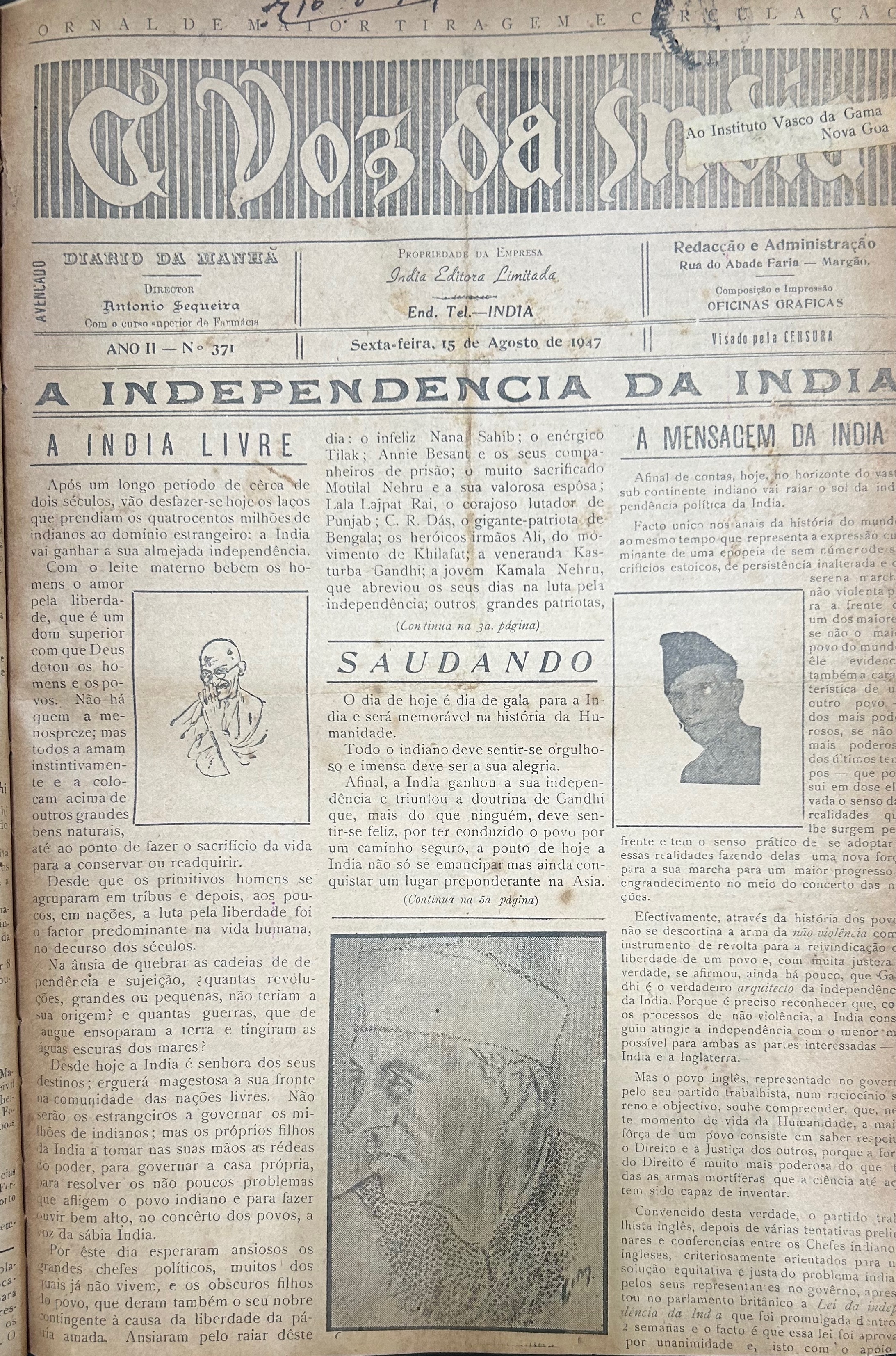 Nostalgia: How Goa celebrated India’s independence on August 15, 1947 ...