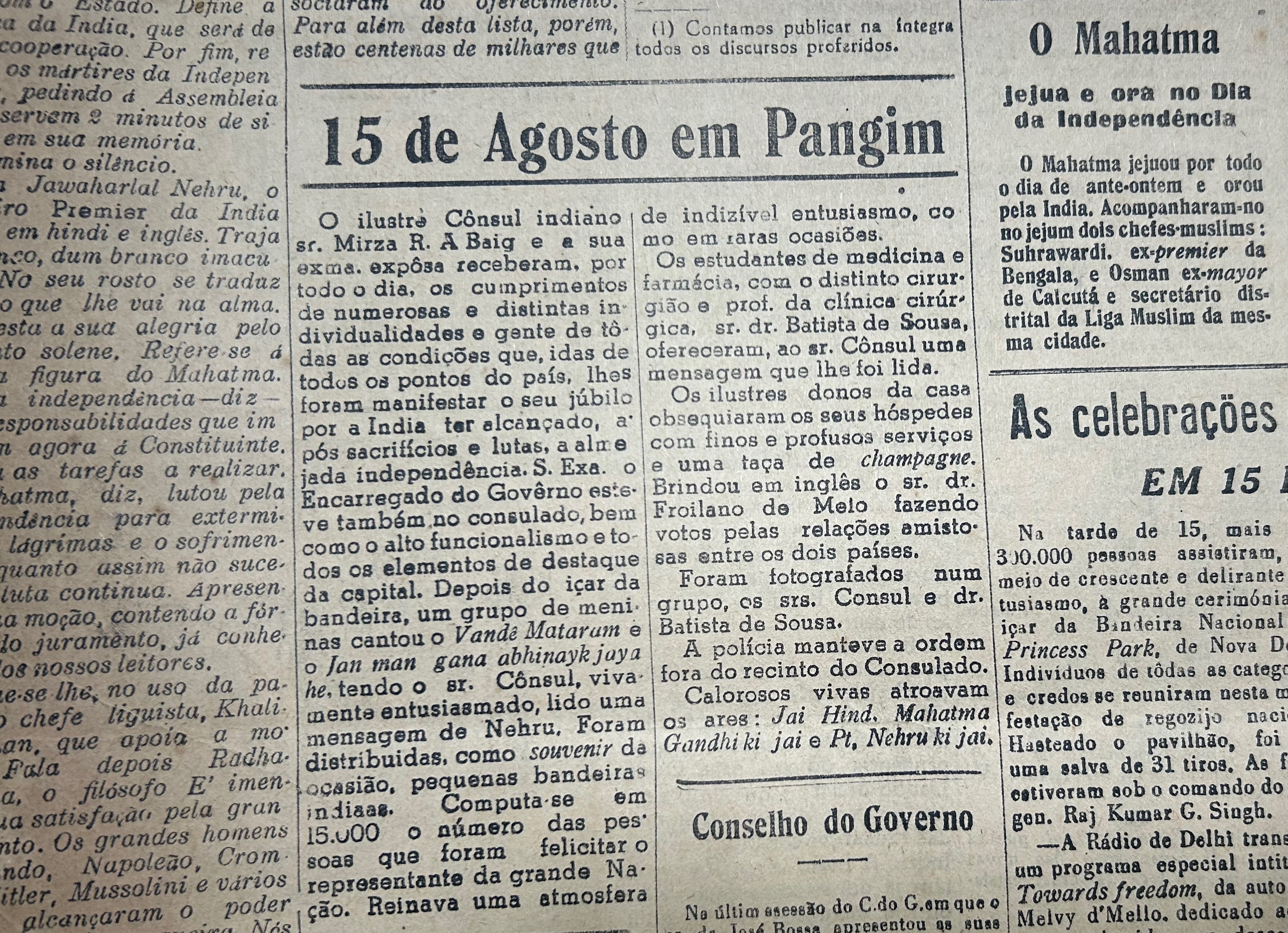 Nostalgia: How Goa celebrated India’s independence on August 15, 1947 ...