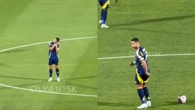 Cristiano Ronaldo loses his cool, makes obscene gestures at Al Nassr ...