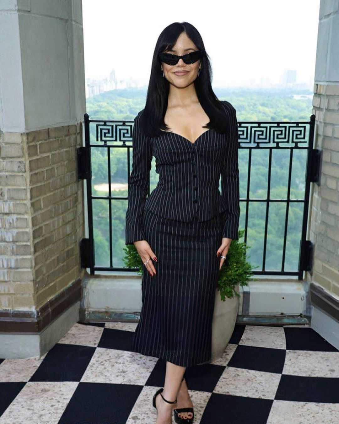 Jenna Ortega, Jennifer Lopez, Penn Badgley vibe on the viral demure ...